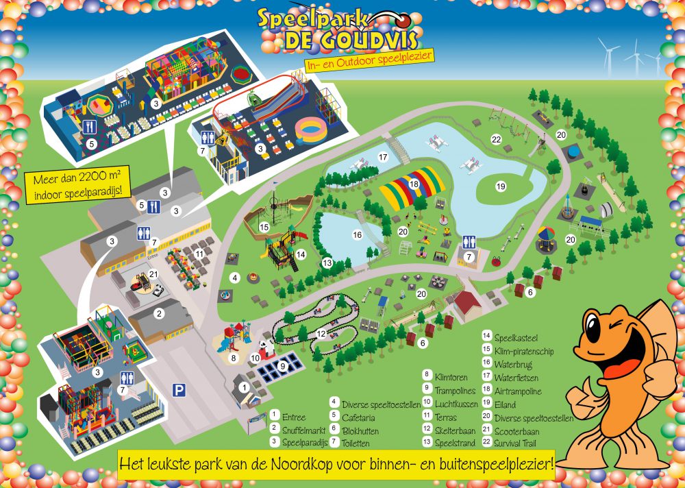 Plattegrond – Speelpark De Goudvis